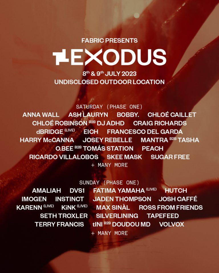 Fabric announces 'Exodus' festival lineup - Electronic Groove