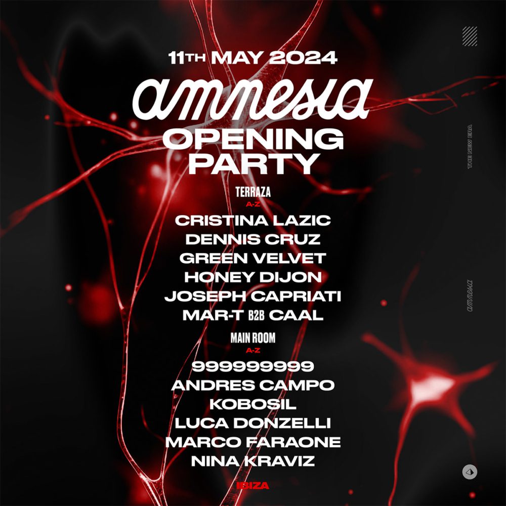 Amnesia Ibiza reveals 2024 season opening party - Electronic Groove